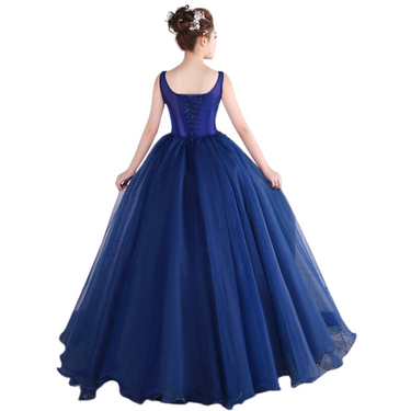 Robe De Bal Bleu Nuit Princesse - Vintage Nation